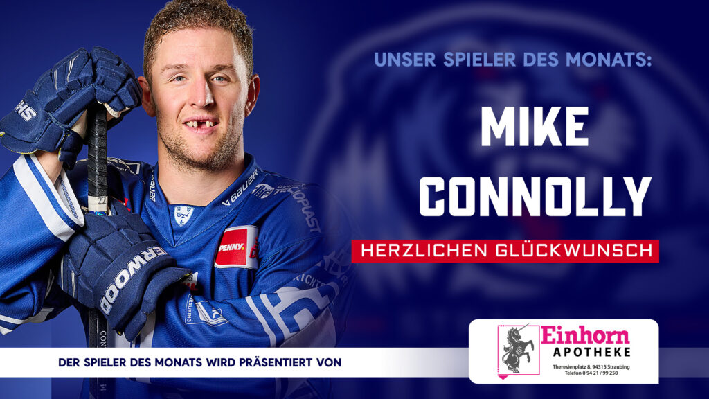 Mike Connolly ist Spieler des Monats November - Straubing Tigers