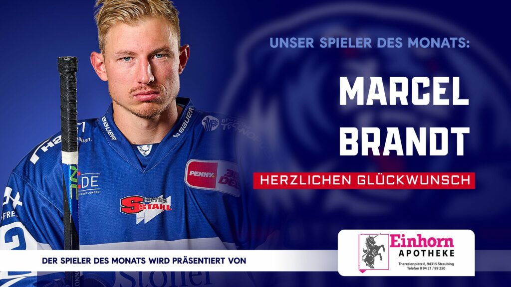 Marcel Brandt ist Spieler des Monats Januar - Straubing Tigers